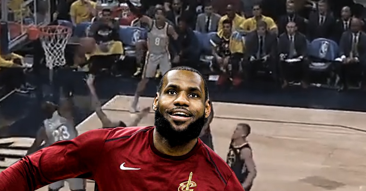 Cavs video: LeBron James fumbles the ball but turns it into an assist
