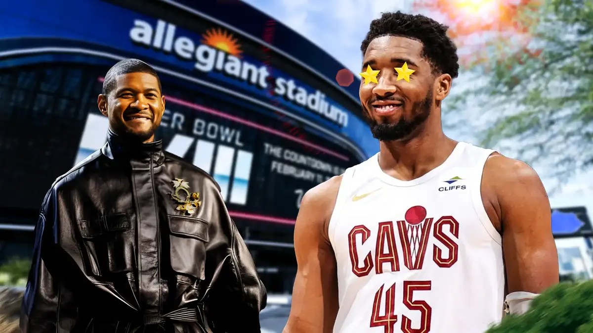 Cavs star Donovan Mitchell's 'crazy' reaction to Usher Super Bowl ...